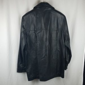 Structure | Jackets & Coats | Structure Black Leather Buttonup Jacket M ...